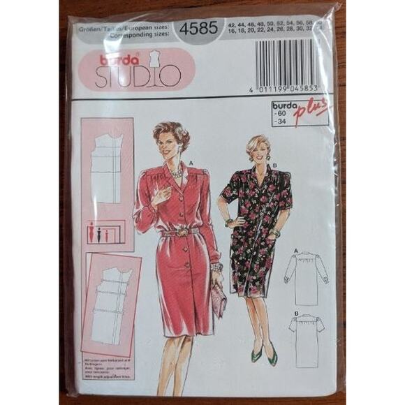 Burda | Office | New Burda Studio Plus Pattern 4585 Size 634 | Poshmark